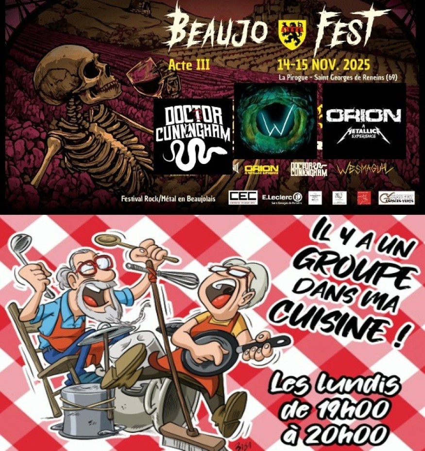 Le Beaujo Fest Acte III vendredi soir avec Doctor Cunningham, Wesmaguhl ...